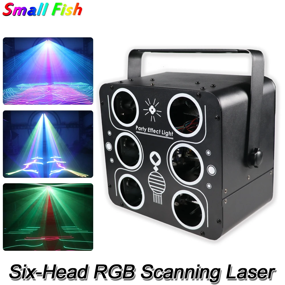 Six-Head-RGB-Scanning-Laser-Lights-LED-Night-Light-Starry-Sky-Projector ...
