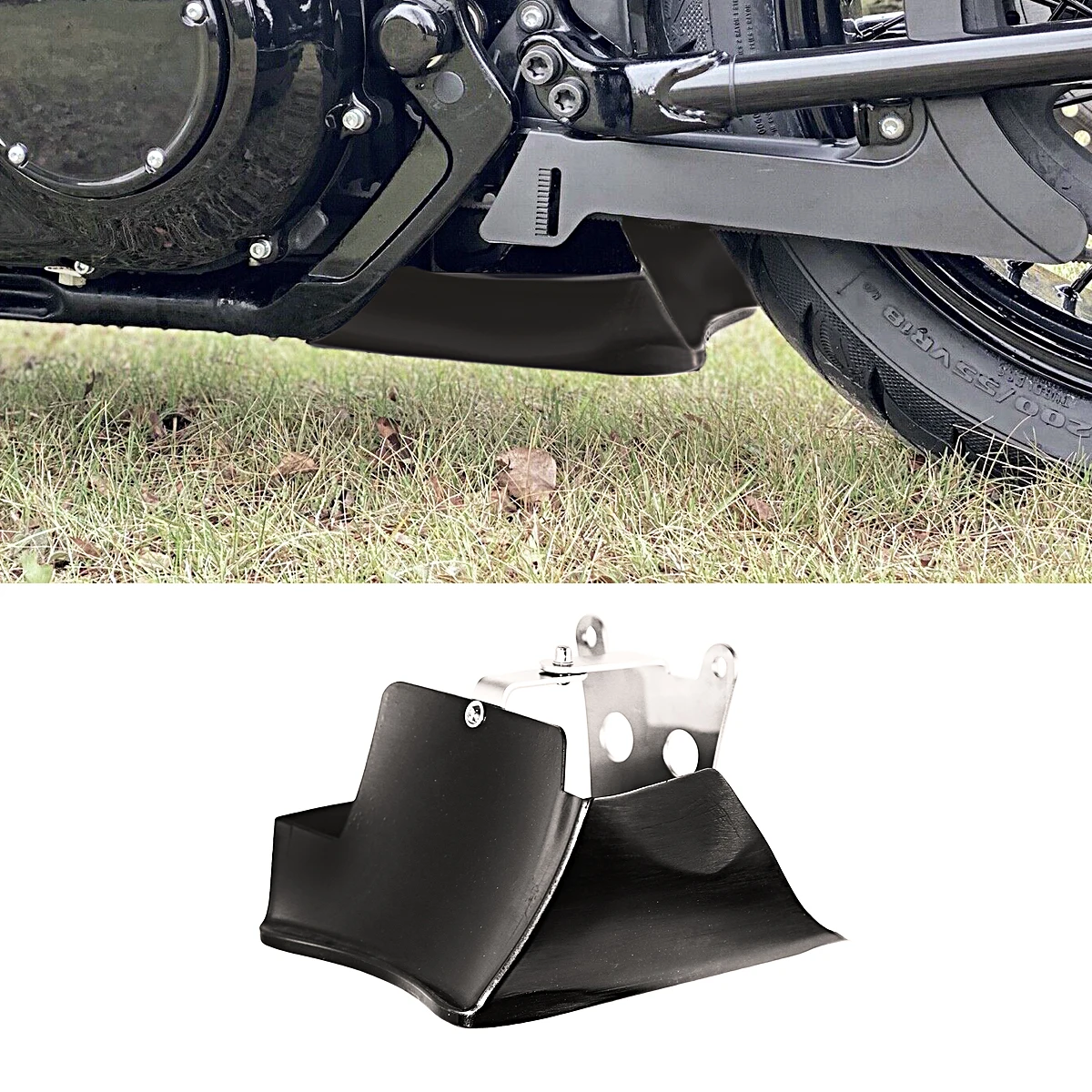 BLACK-BACK-FRAME-CHIN-SPOILER-FOR-HARLEY-SOFTAIL-STREET-BOB-FXBB ...