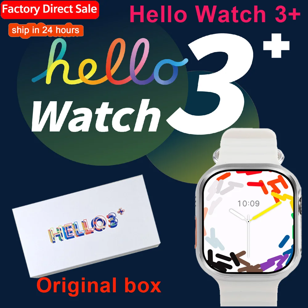 HOT-Hello-Watch-3-Plus-4GB-ROM-Smart-Watch-Amoled-2-04-49mm-NFC-Compass ...