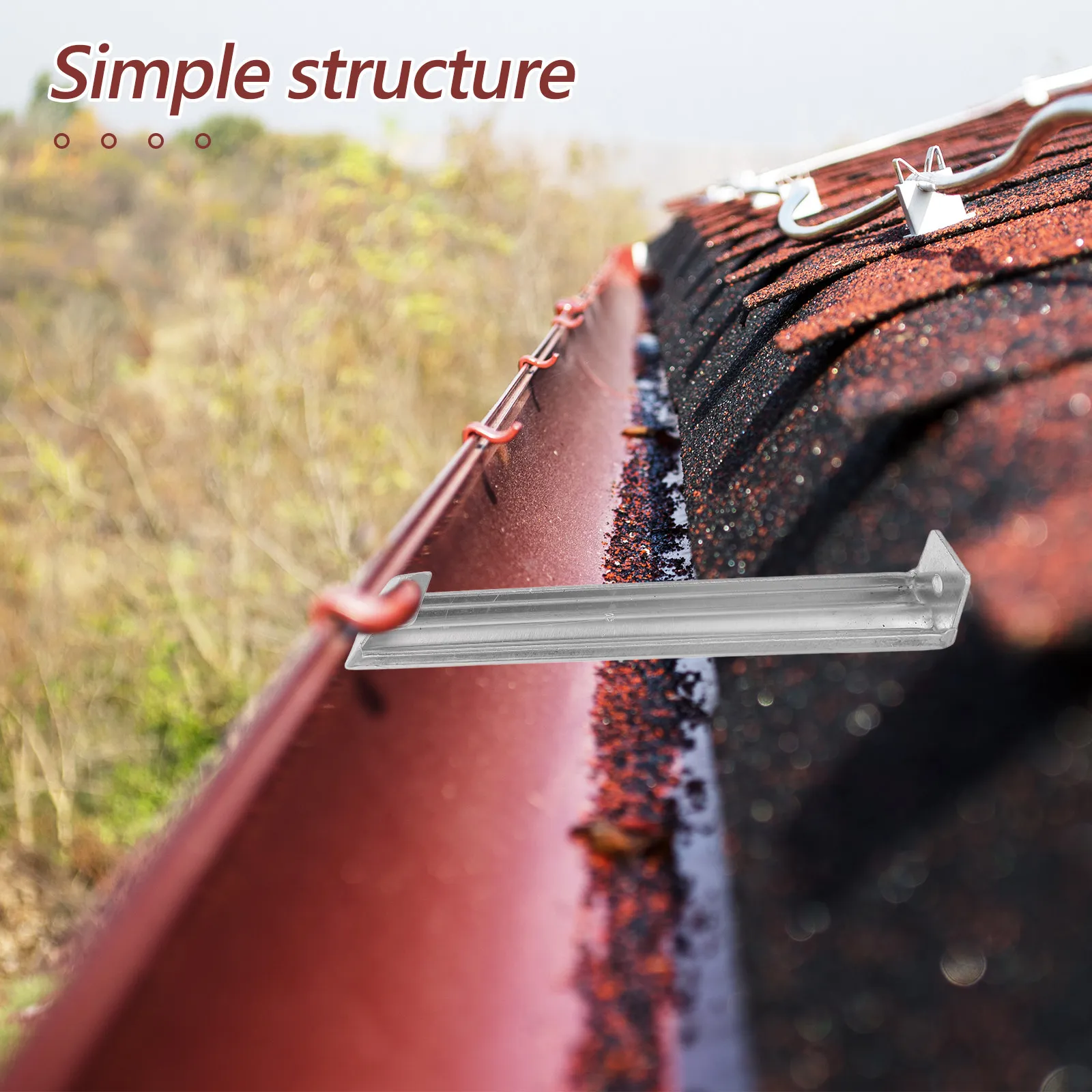 Heavy Duty Rain Gutter Holder Aluminum Alloy Gutter Bracket for Roof ...