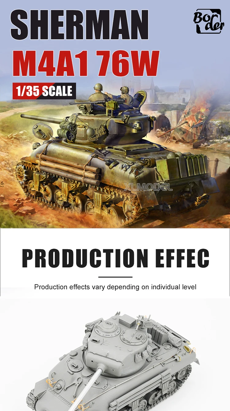 Модель танка Sherman M4A1 BORDER BT-046 1/35 | AliExpress