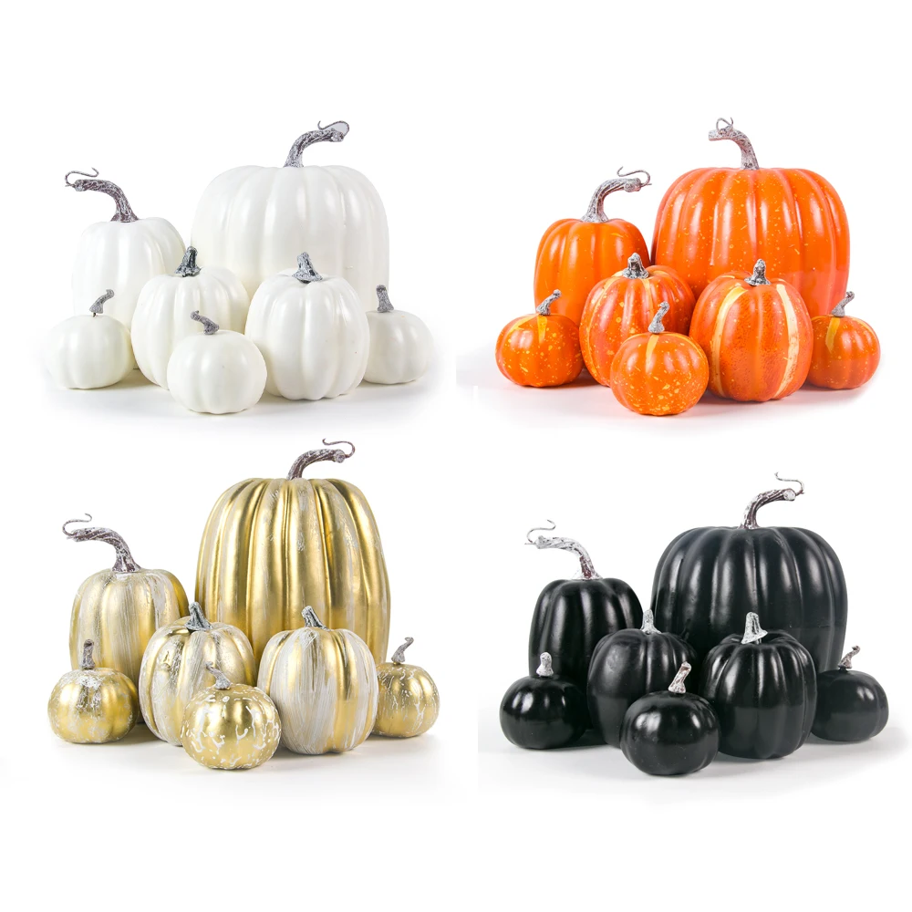 Artificial Foam Pumpkins Halloween Decoration Autumn Harvest ...