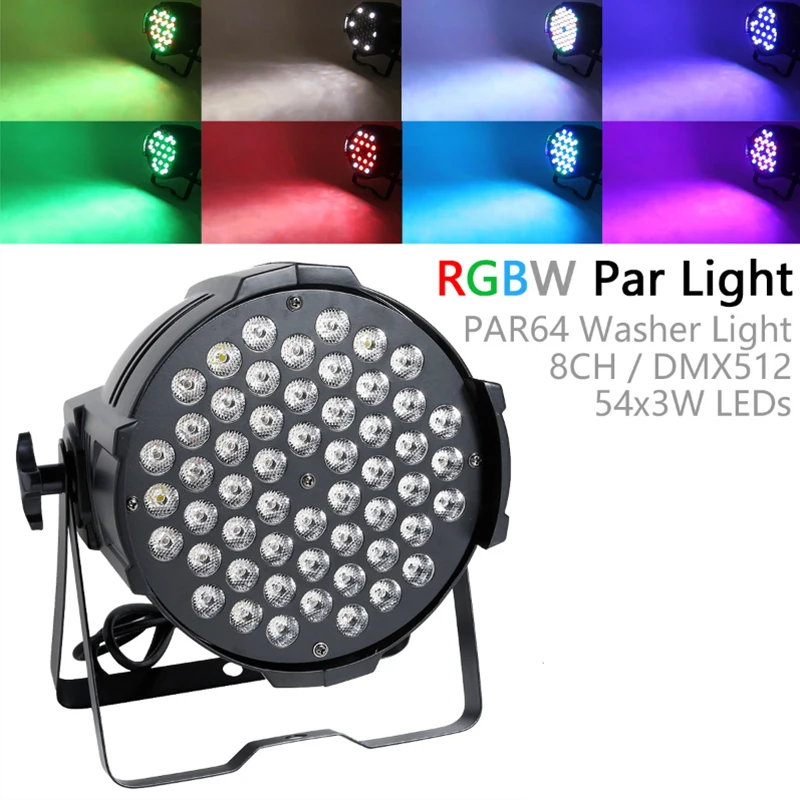 Hot-Sales-LED-Flat-Par-54x3W-Lighting-LED-Par-Light-Strobe-DMX ...