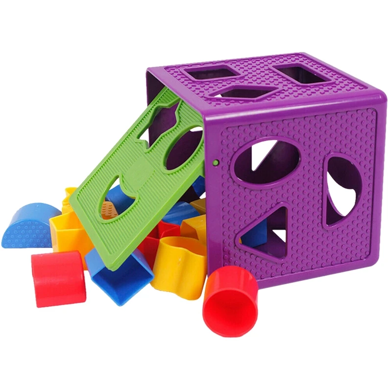 Square-Baby-Blocks-Shape-Sorter-Toy-Blocks-Multi-Shapes-Color ...