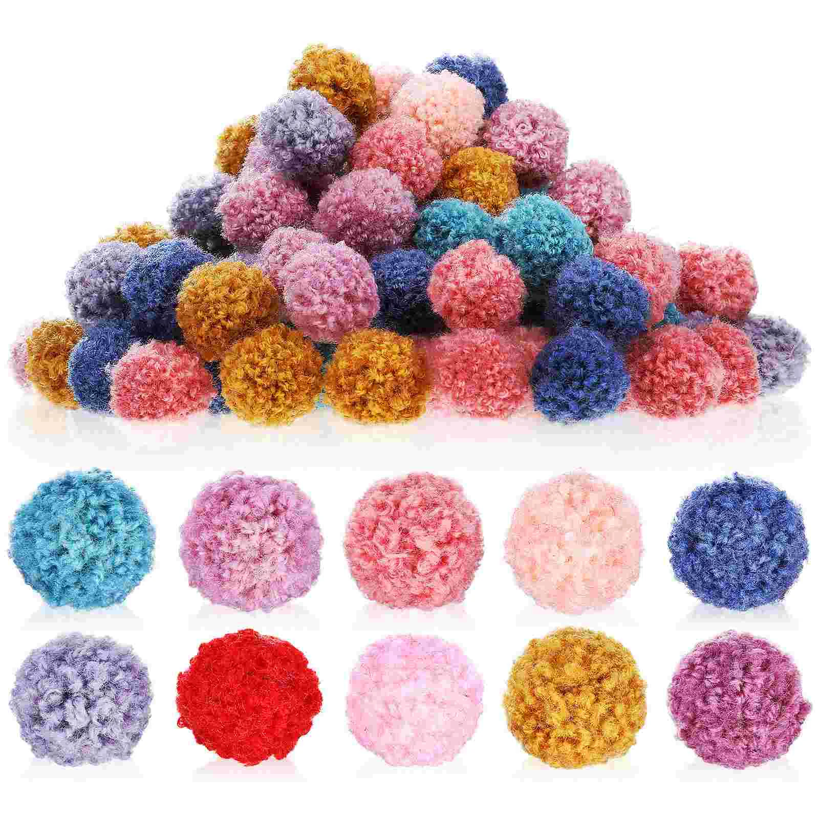 200-Pcs-Colorful-Pom-Poms-Balls-Fluffy-Plush-Balls-Pom-Pom-Accessories ...