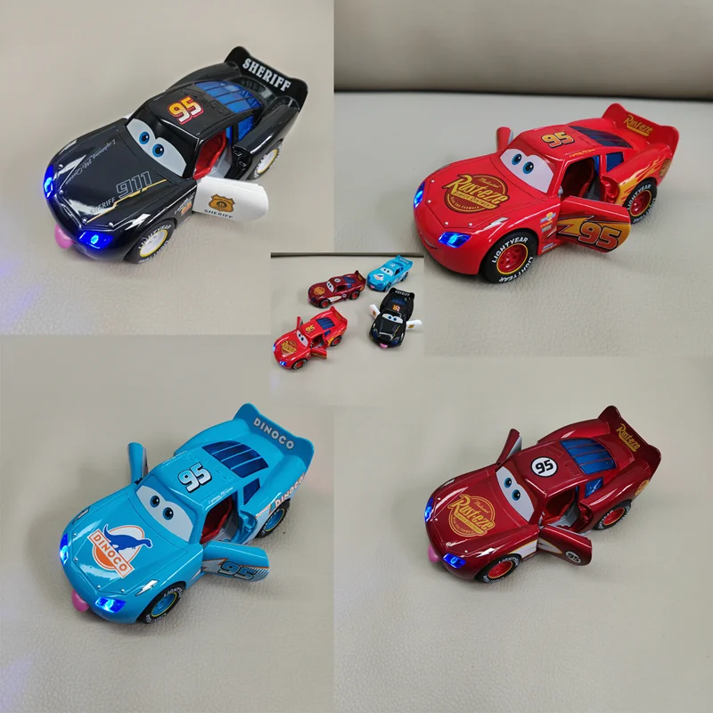 Disney Pixar Cars Lightning Mcqueen Alloy Car Model Two Expressions It ...