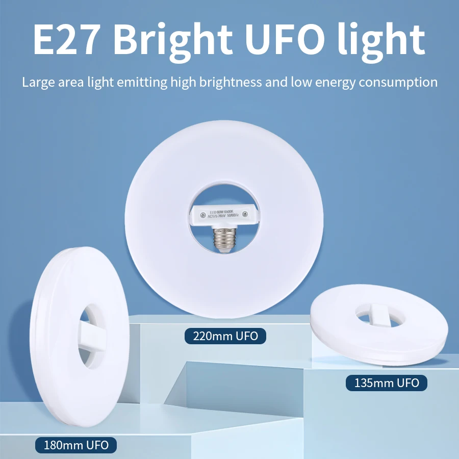 E27-LED-Light-Bulb-85-265V-28W-40W-60W-Light-Bulb-UFO-Super-Bright-LED ...