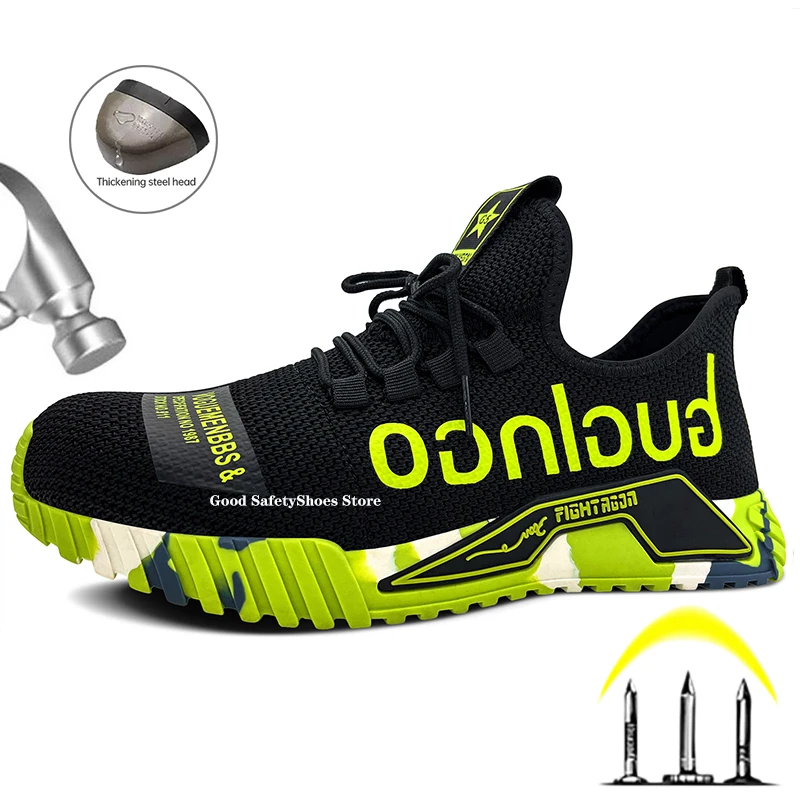 Work Shoes Breathable Safety | Breathable Safety Shoes Men | Work ...