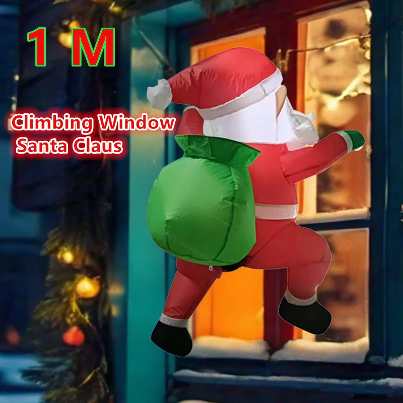 1M-inflatable-climbing-window-Santa-Claus-with-gift-package-built-in ...