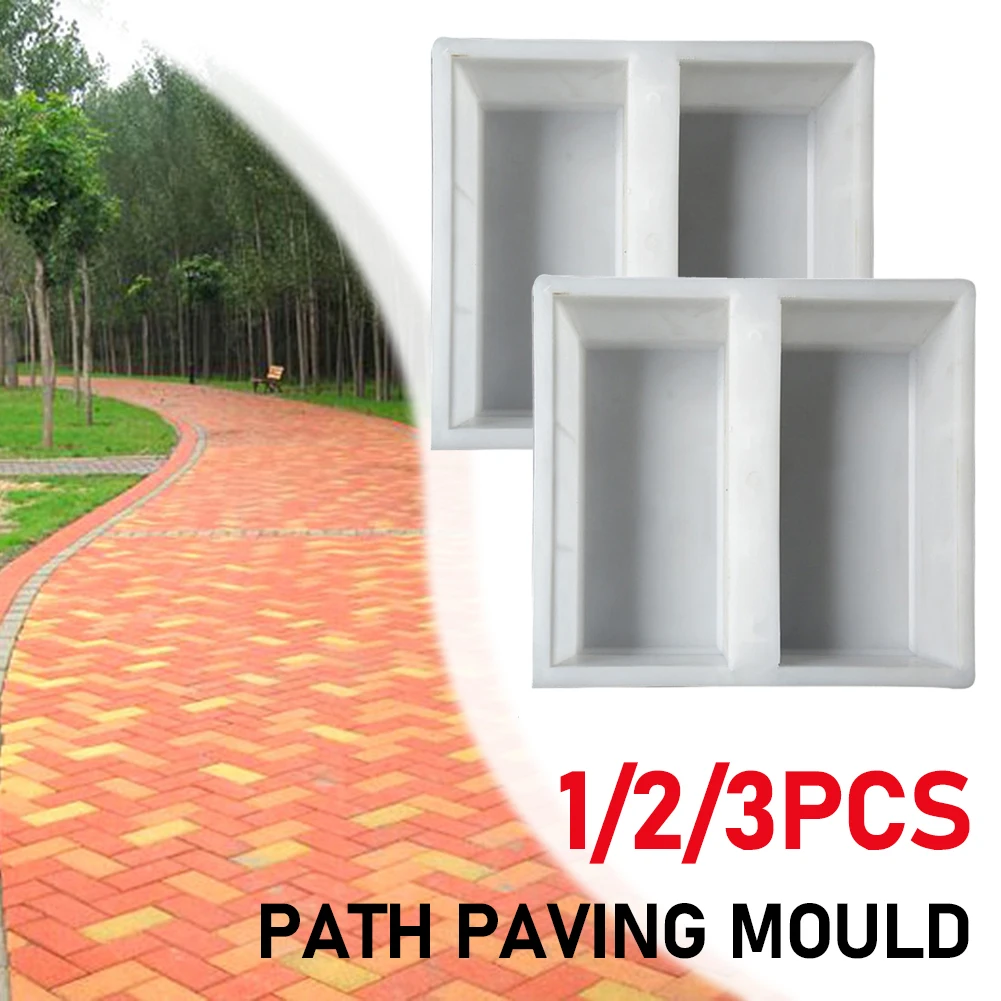 1-3pcs-Plastic-Garden-Path-Mold-Pavement-DIY-Maker-Paving-Cement-Brick ...