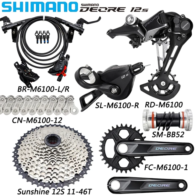 SHIMANO DEORE M6100 12V Complete kit 1 – Outdoor Gear & Equipment | The ...