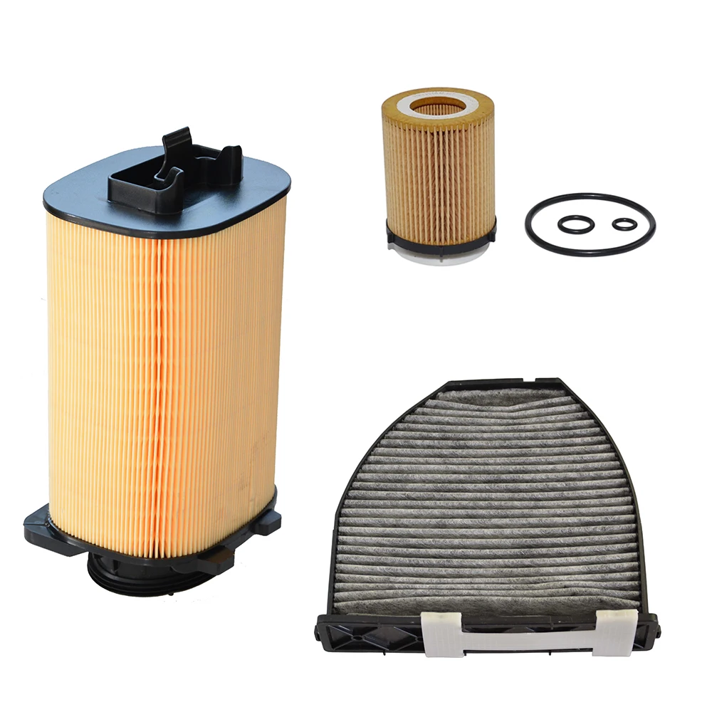 3X Oil Cabin Air Filter Kit For BENZ E250 E180L E200 E200L E260 E260L ...
