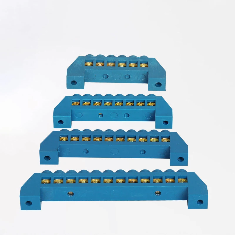 4/6/8/10/12 Positions Terminal Block Connector Strip Brass Ground ...