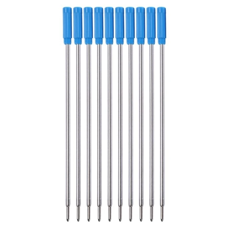 10Pcs Ballpoint Pen Refills Black/Blue Refill Length 4.5 Inch 0.5mm ...