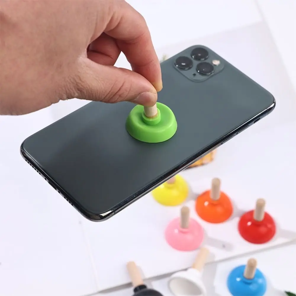 Mini-Colorful-Toilet-Shape-Plunger-Phone-Holder-Sucker-Stand-Tiny ...