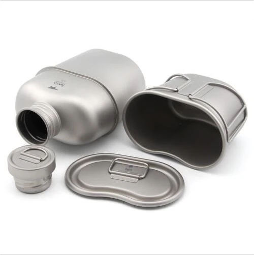 Keith Titanium Ti3060 Canteen Mess Kit - New Ultralight Carrying Pouch ...