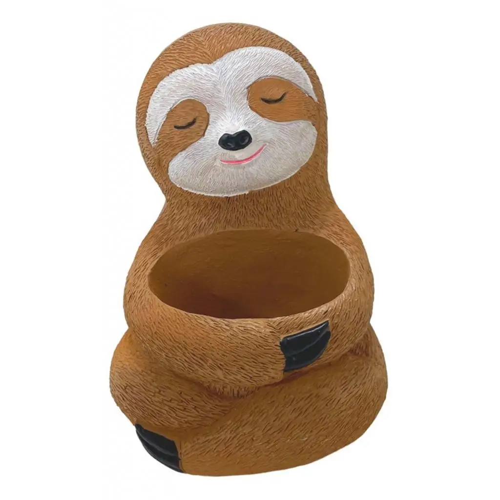 Sloth-Flowerpot-Decor-Decorations-Tabletop-Statue-Cute-for-Garden ...