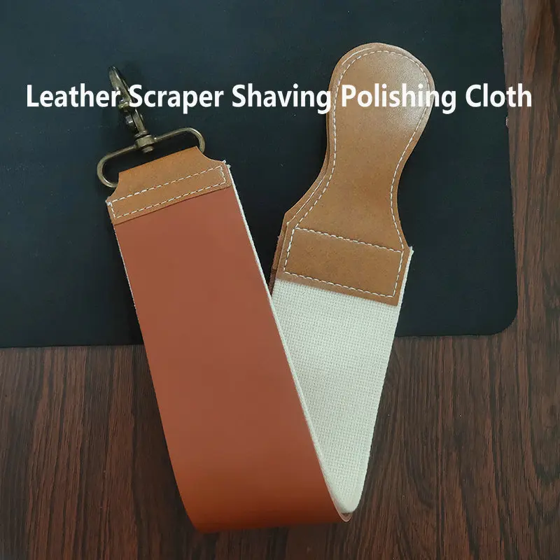 Pro-Portable-Barber-Double-layer-Genuine-Leather-Shaving-Strop-Straight ...