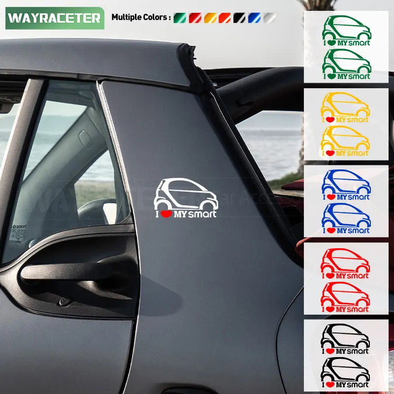 2 Pcs Creative Car Window Trunk Door Side Sticker Reflective Vinyl ...
