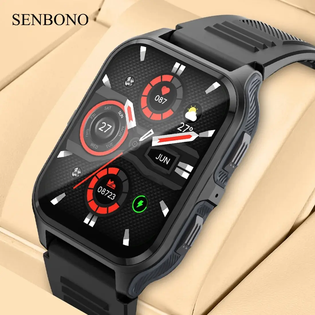 SENBONO-2023-Military-Outdoor-Smart-Watch-Men-Women-Bluetooth-Call-100 ...
