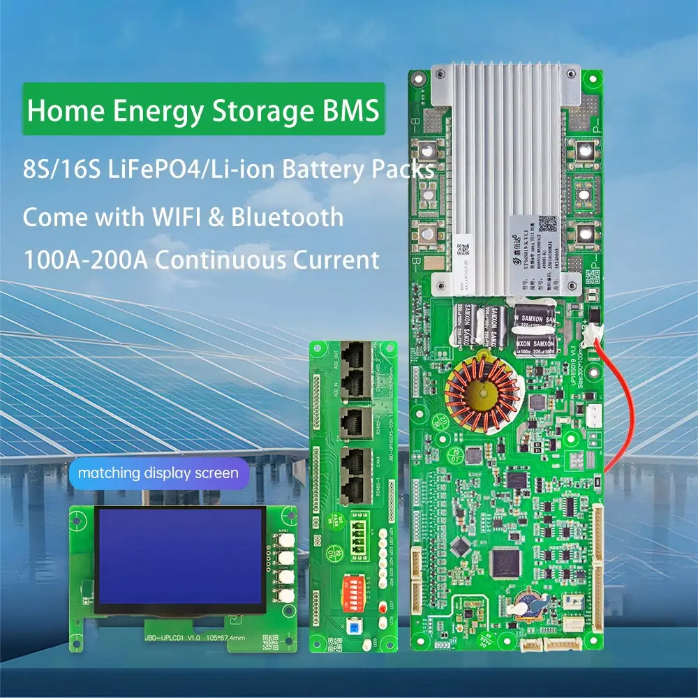 Jiabaida WIFI Bluetooth Home Energy Storage Smart BMS 8S 24V 15S 16S ...