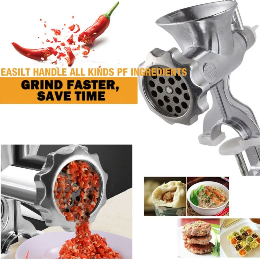 Heavy-Duty-Meat-Mincer-Grinder-Hand-Operated-Manual-Beef-Sausage-Pasta ...