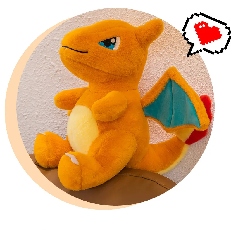 Anime Pokemon Charizard Dragon Plush Toy Cute Fire-breathing Dragon ...