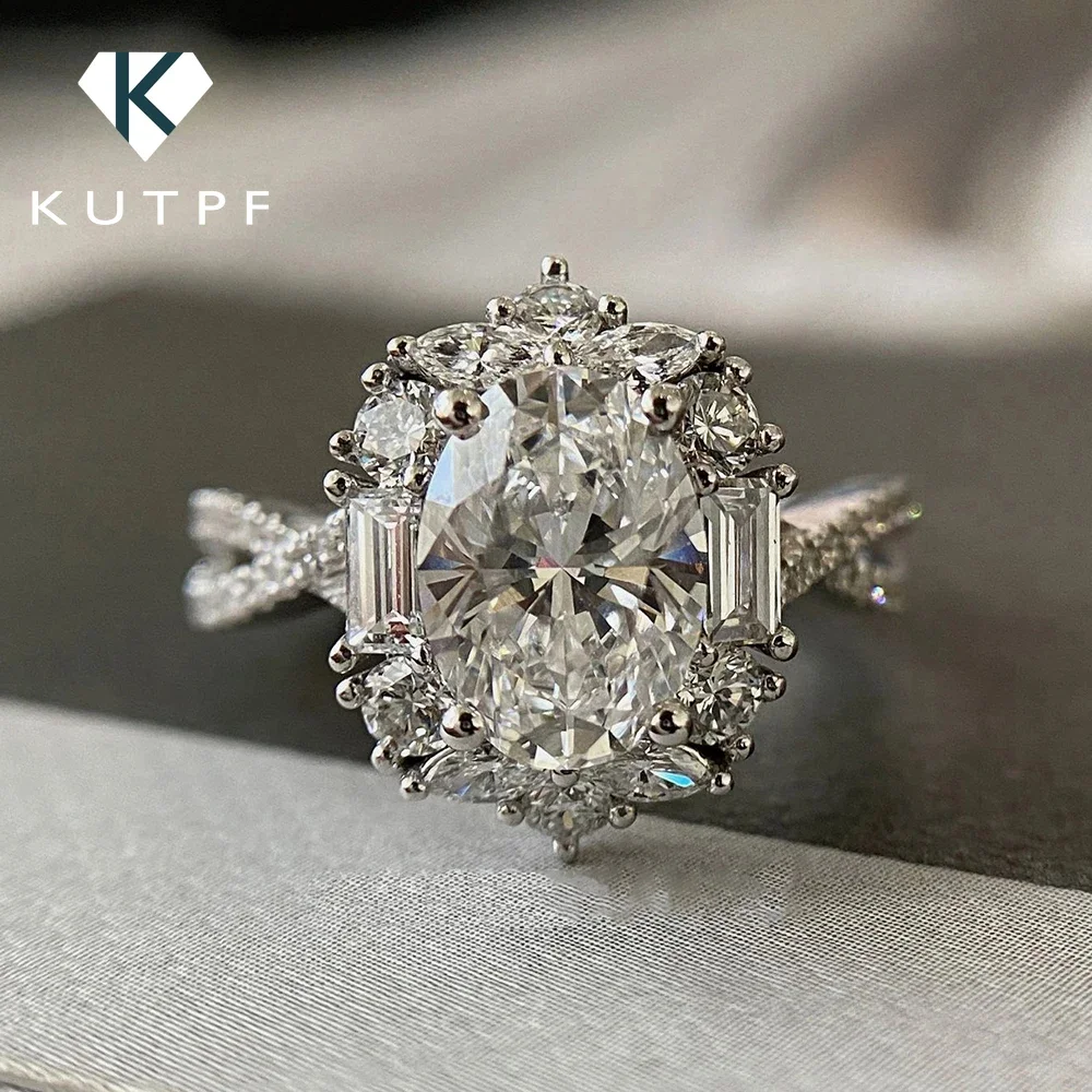 2-Carat-D-Color-Oval-Cut-Moissanite-Diamond-Rings-with-Gra-925-Sterling ...