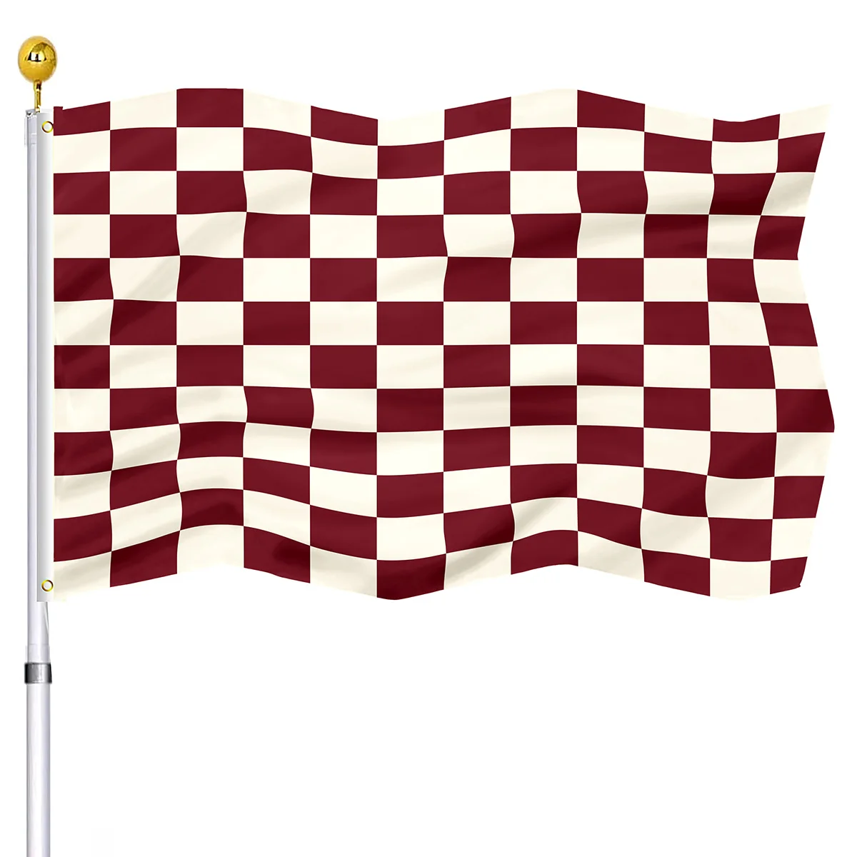 Red And White Checkered Banner