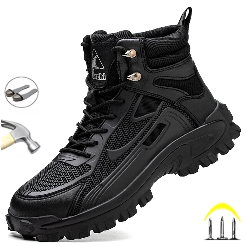 Botas-de-trabajo-de-seguridad-para-hombre-zapatos-con-punta-de-acero ...