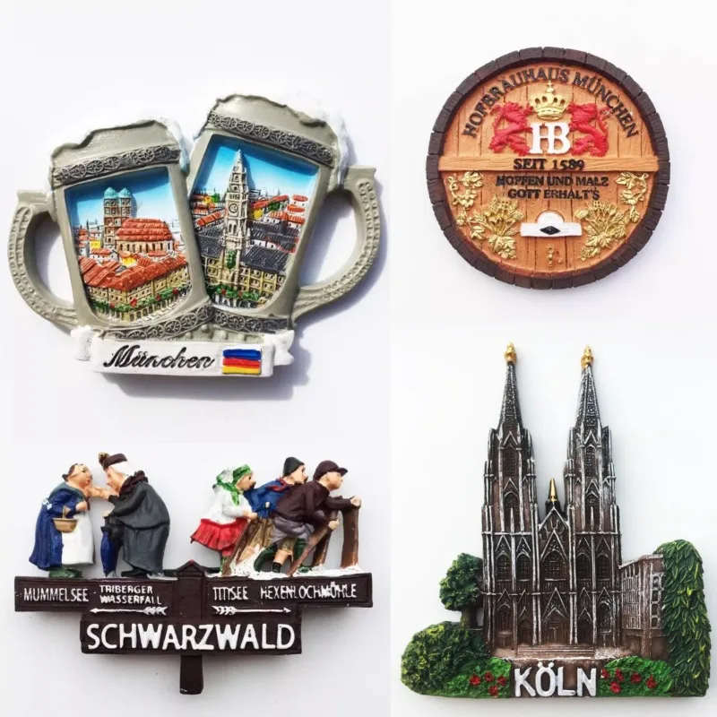 Germany Magnet Handmade Painted Cologne Cathedral, Germany 3D Fridge ...