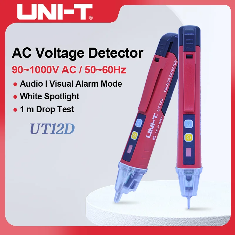 UNI-T-UT12D-UT12E-UT12M-Non-Contact-Voltage-Pen-AC-Voltage-Detector ...