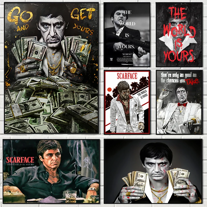 Gangster Movie Scarface Posters: The Ultimate Wall Art for True Fans of ...
