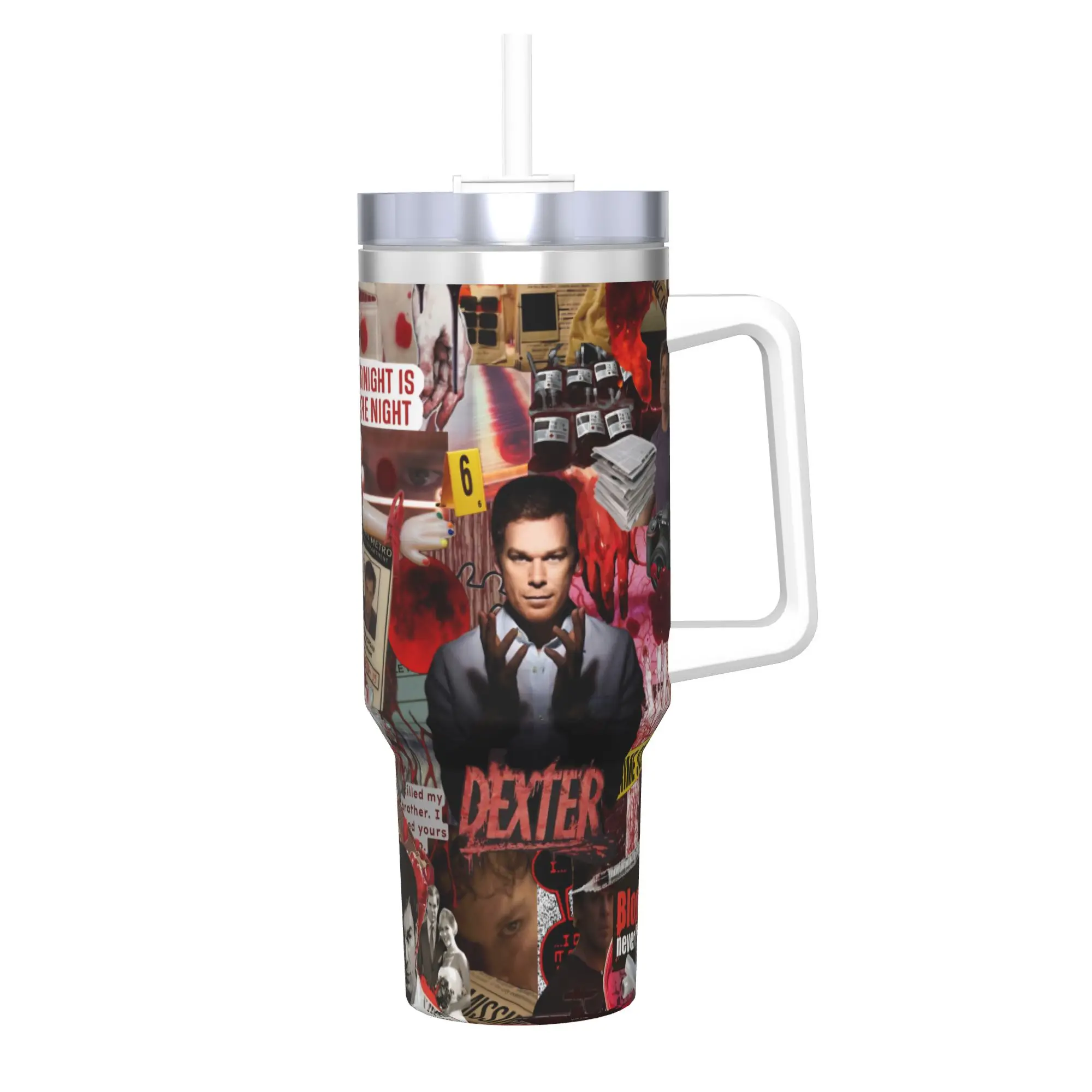 40oz Dexter Morgan Blood Never Lies Vacuum Insulated Tumbler TV Show ...