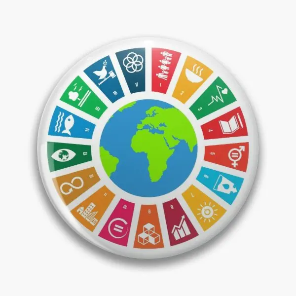 Un Sdgs Un 글로벌 목표 로고 맞춤형 소프트 버튼 핀 장식 모자 배지 의류 재미 있은 고리 선물 애호가 패션핀 And 뱃지