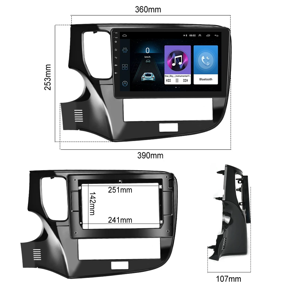Carplay Android Car Radio For Mitsubishi Outlander 3 2012-2018 ...