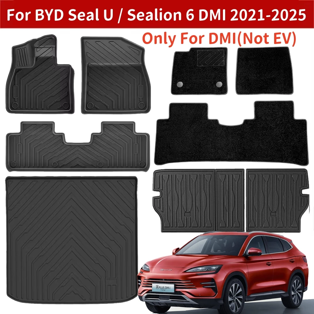 For BYD Seal U / Sealion 6 Song Plus DMI 2021-2025 LHD TPE Floor Mats ...