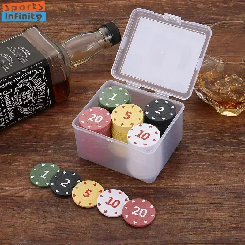 100PCS-Number-Chip-Coins-Poker-Chips-with-Storage-Box-Mahjong-Chip-Coin ...