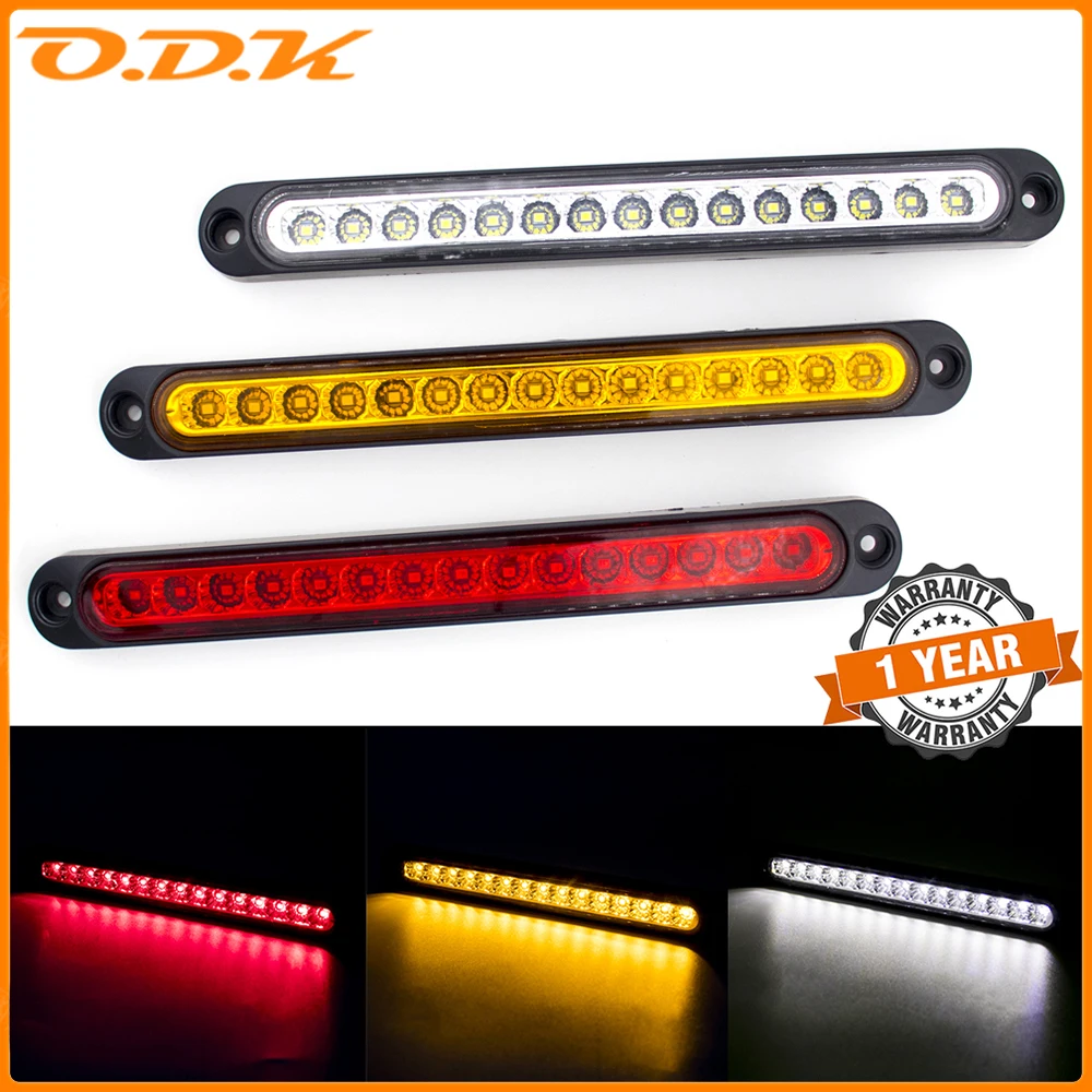 2PCS-12V-24V-Car-Light-LED-Side-Marker-Turn-Signal-Stop-Warning-Lamp ...