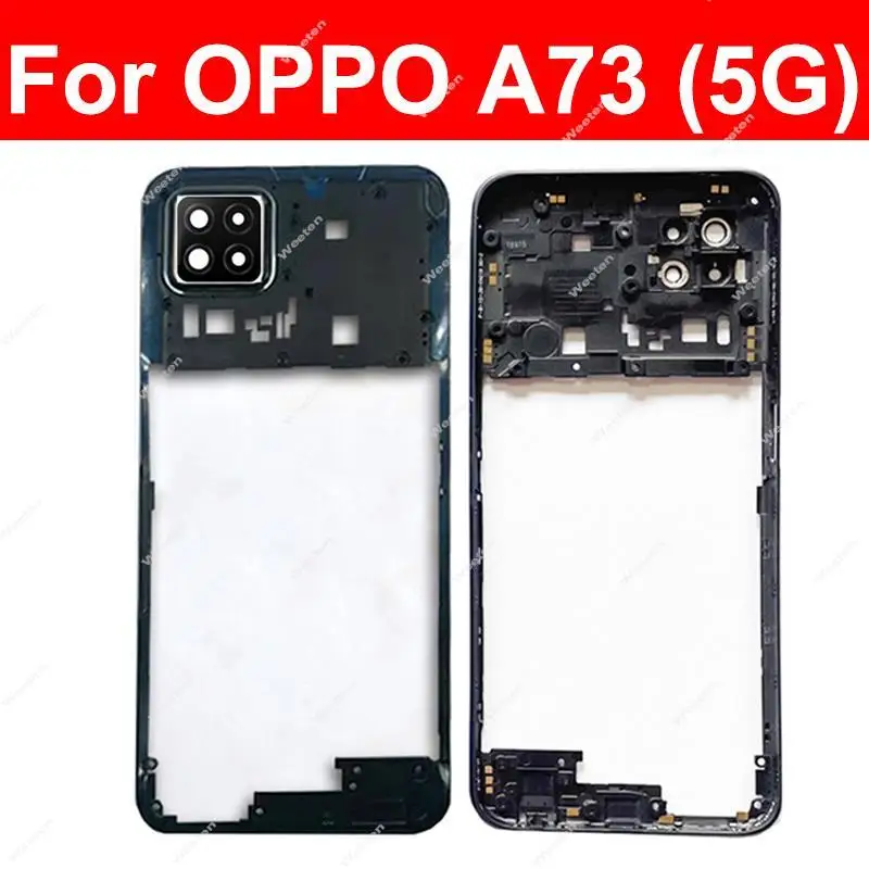Middle-Housing-For-OPPO-A73-5G-CPH2161-Middle-Frame-Cover-Bezel-with ...