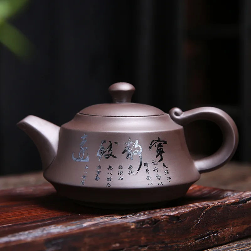 Yixing-Teapot-Tea-Pot-filter-Xishi-Pot-Beauties-Handmade-Purple-Clay ...