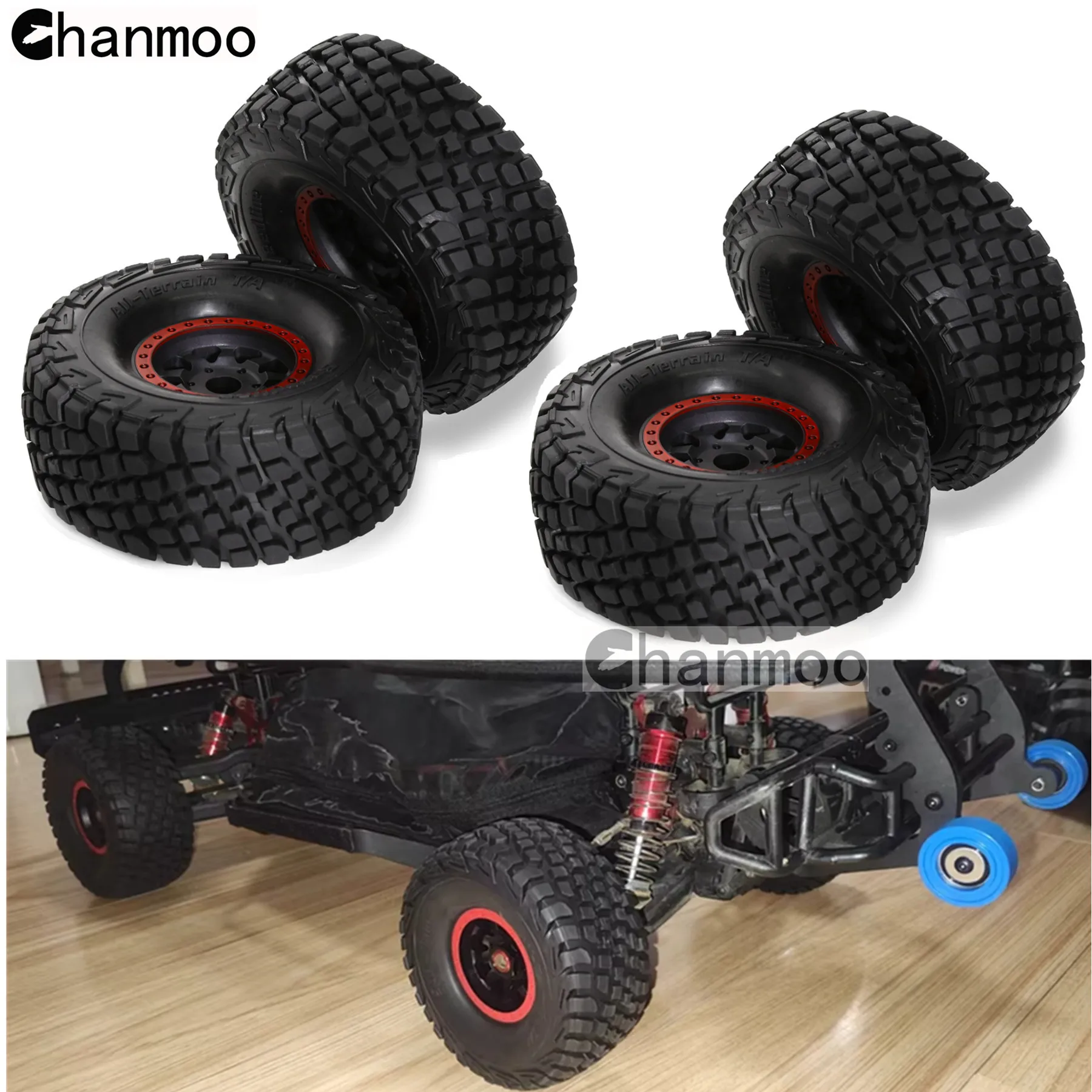 1/7 1/8 Short Course Truck Tires Wheel Tyres 17mm Hex for 1:8 RC Off ...