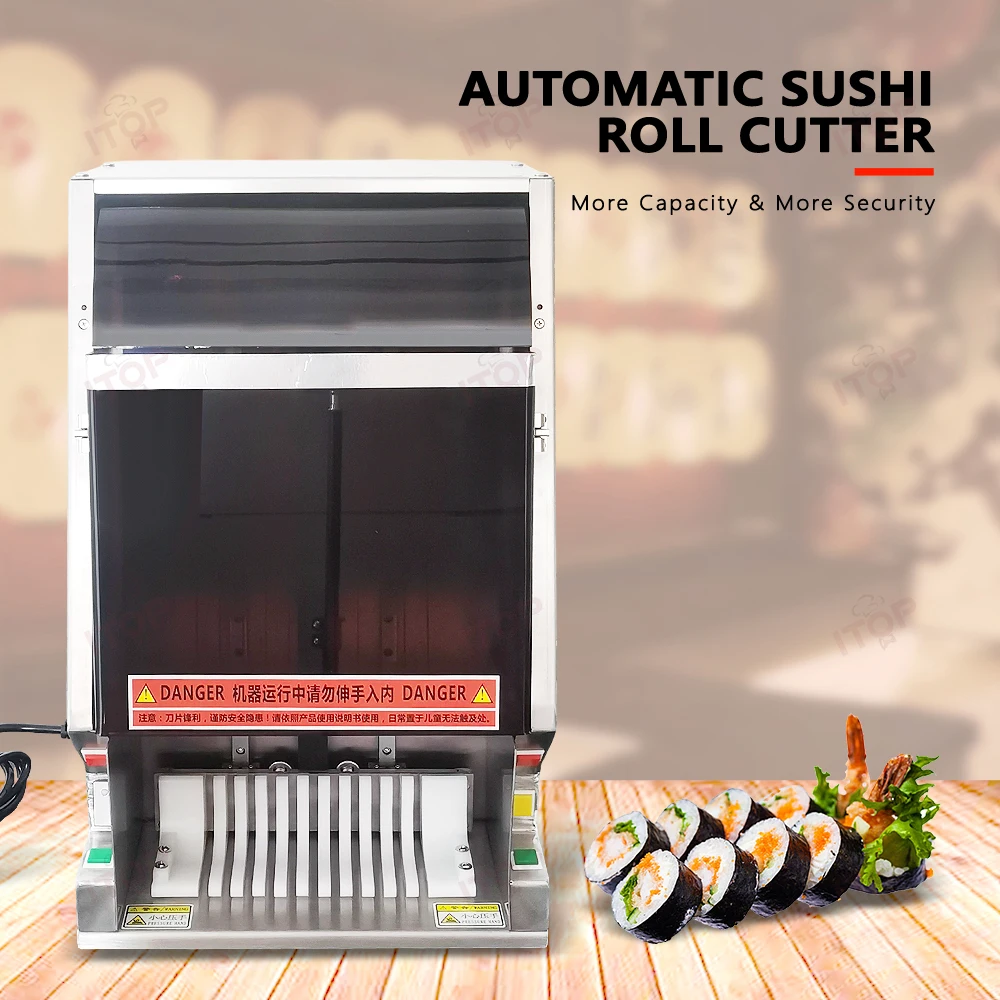 ITOP Commercial Sushi Cutter Kimbap Cutting Machine 8/10/12 Pieces ...
