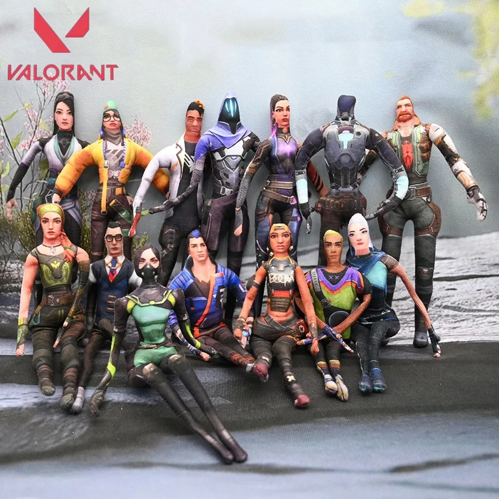 Game VALORANT Jett Viper Sage Cosplay Doll Plush Cotton Dolls Slender ...