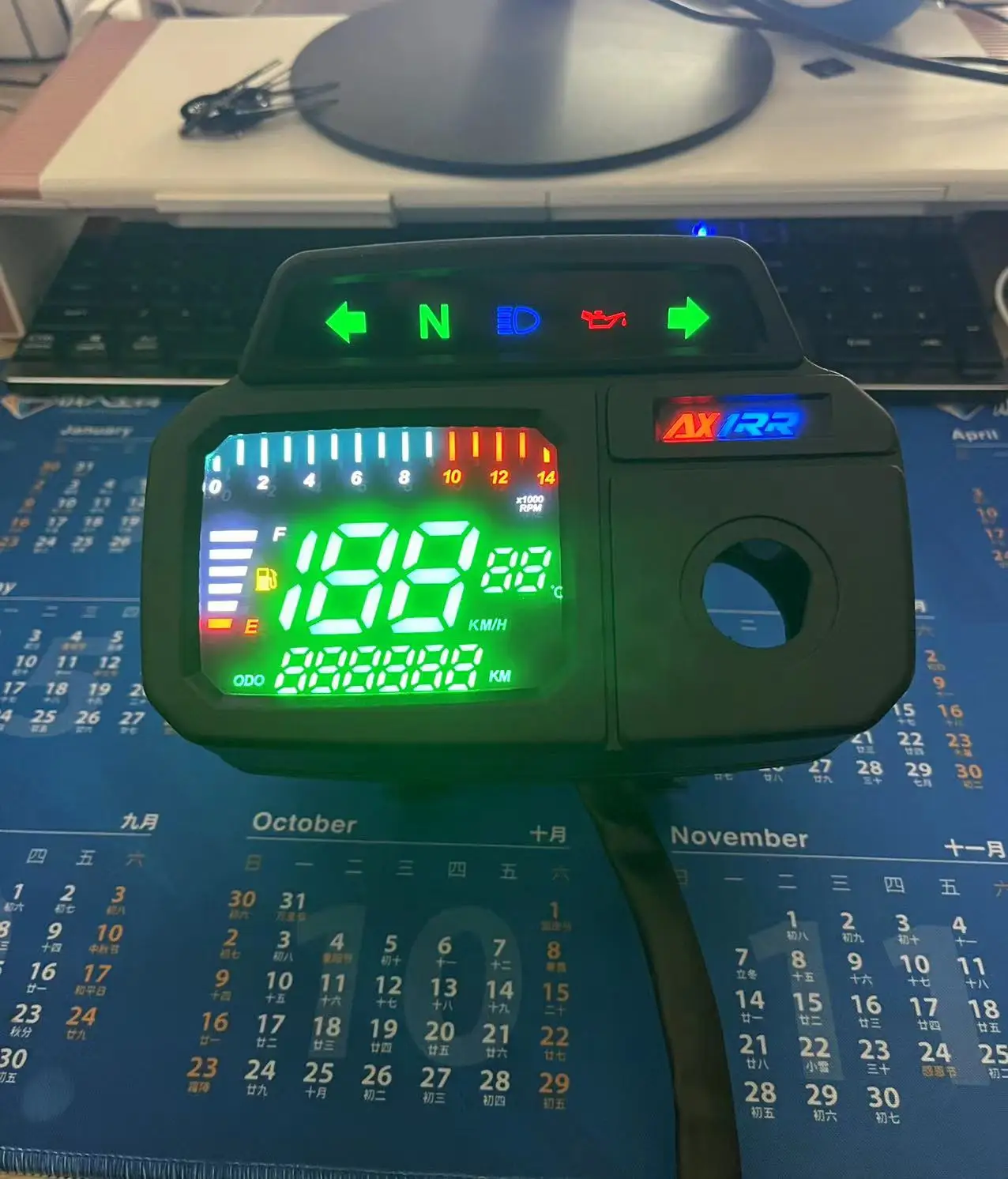 AX100-Motorcycle-Speedometer-Digital-Meter-Gauge-With-RPM-For-SUZUKI ...