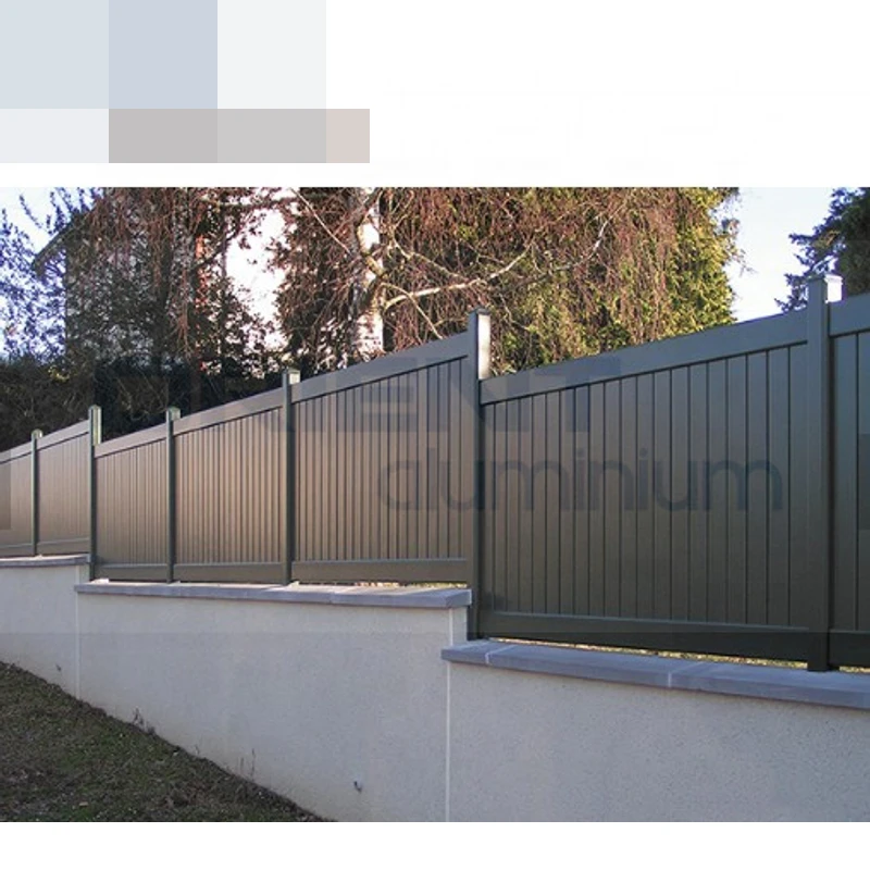 Decorating outdoor home aluminum privacy lath garden courtyard fence ...