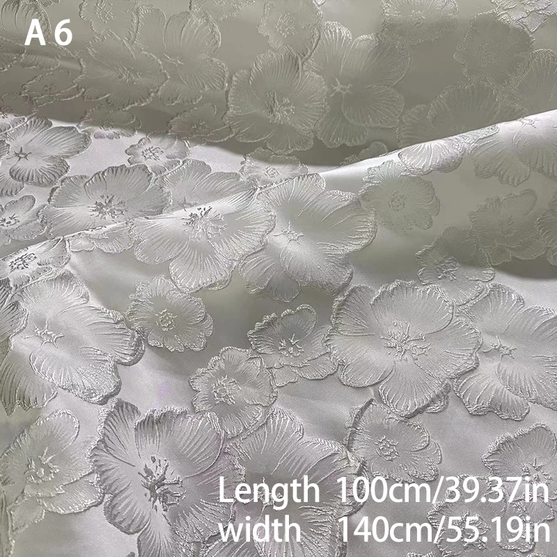 Exquisite 3D Flower Embossed Bubble Fabric Elegant Fashion Texture ...