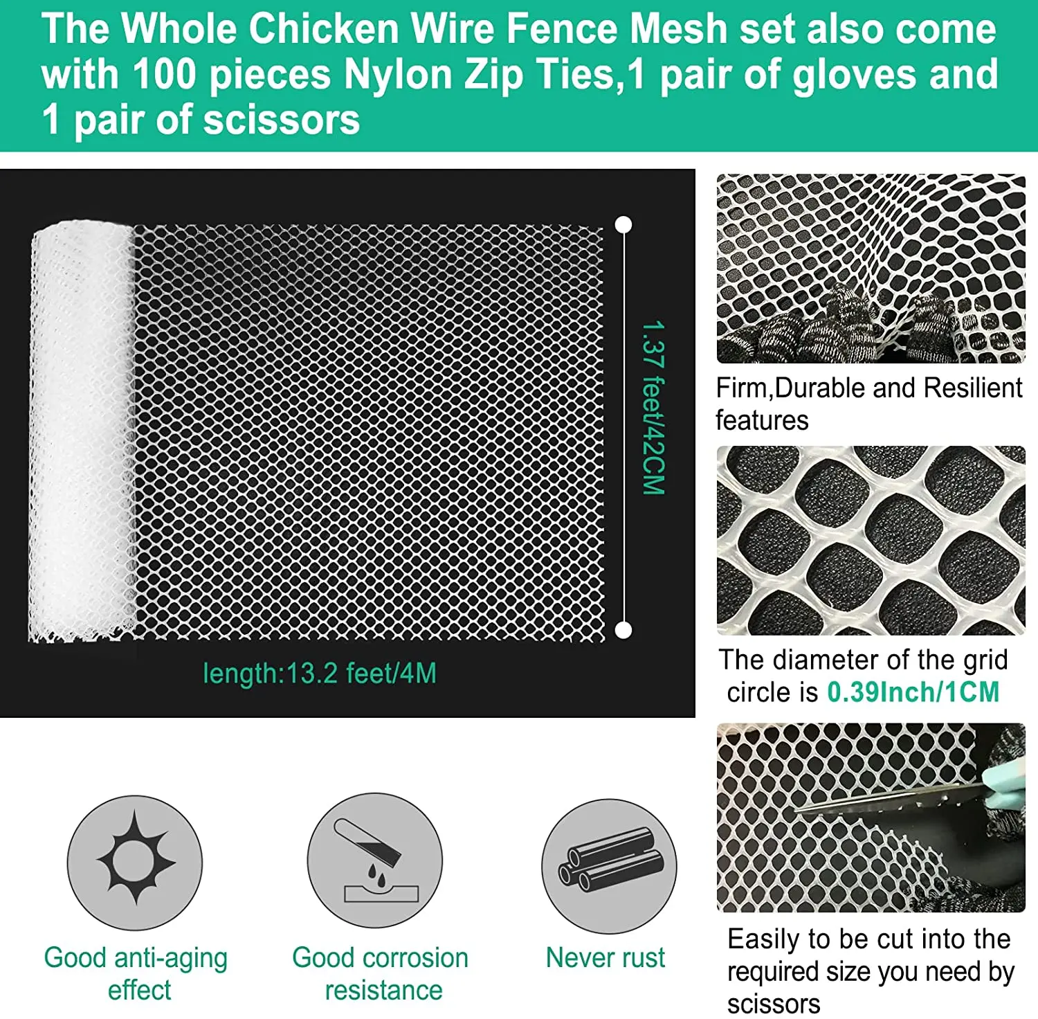 Garden-Netting-Poultry-Net-Garden-Mesh-Fencing-Poultry-Fence-Chicken ...