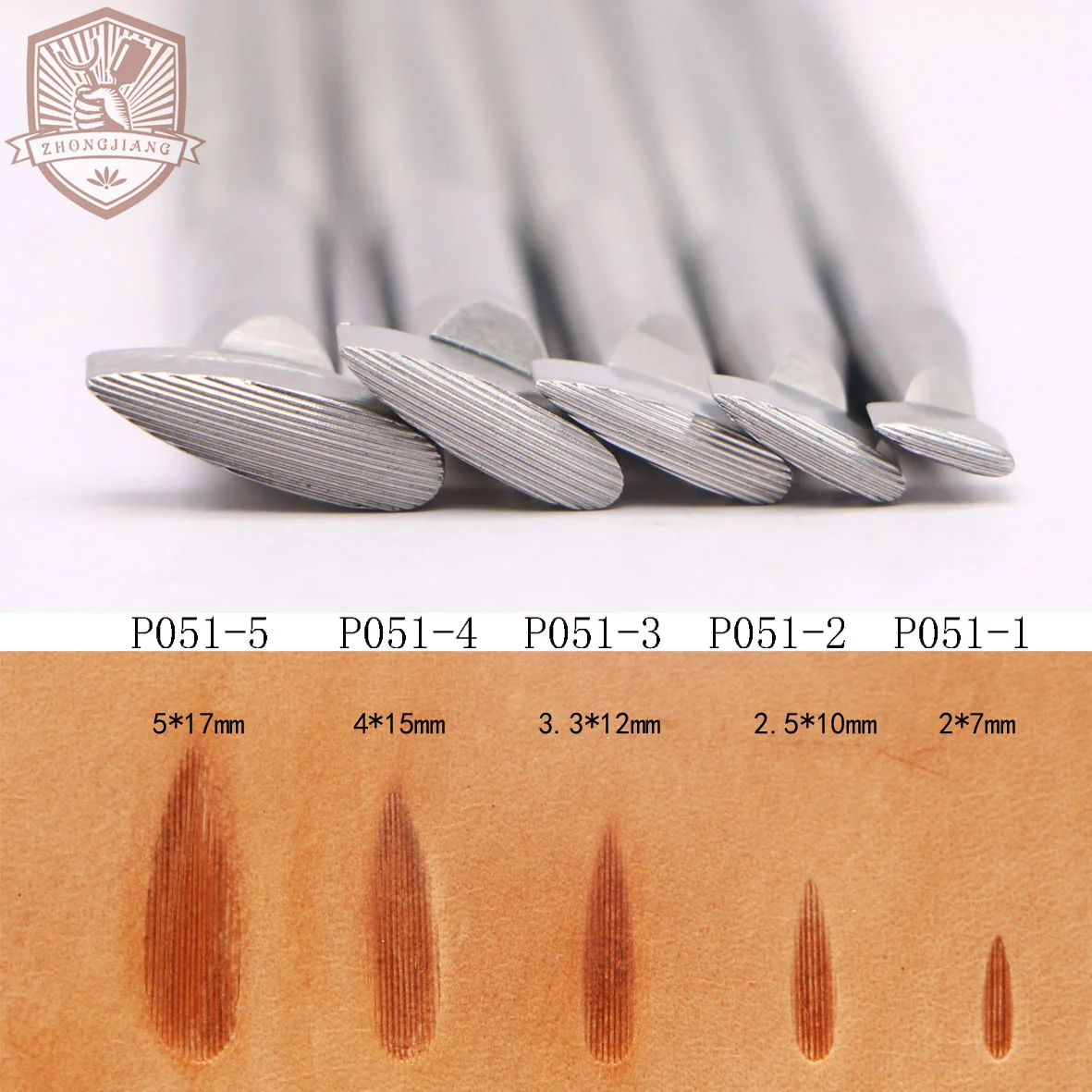 Leather Stamps Vertical Lined Thumb Print Stamp, P861, Leather Stamping ...
