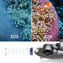 Fifish-Mini Rov Drone Subaquático com Câmera 4K, V6E, Mergulho ...